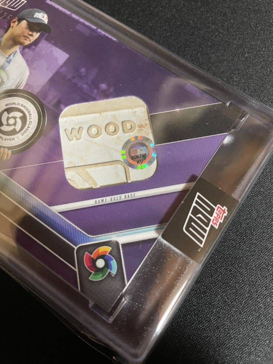 【未使用に近い】mlb logo 大谷翔平 25シリ wbc mvp base relic topps now 紫 patch ロゴ 1/1？ 73c shohei ohtani 2023 ...