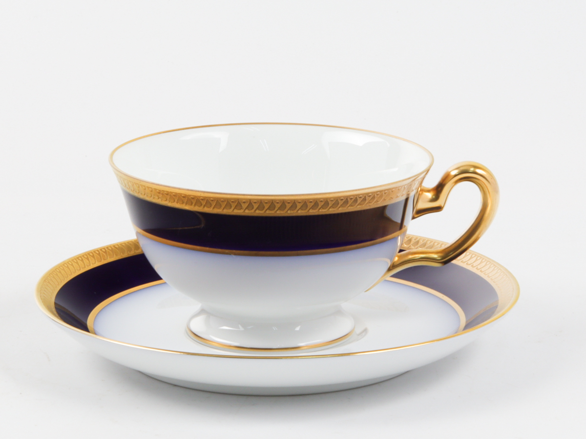 【未使用】大倉陶園 片葉金蝕 ティーカップ＆ソーサー 190ml 未使用の落札情報詳細 - ヤフオク落札価格検索 オークフリー