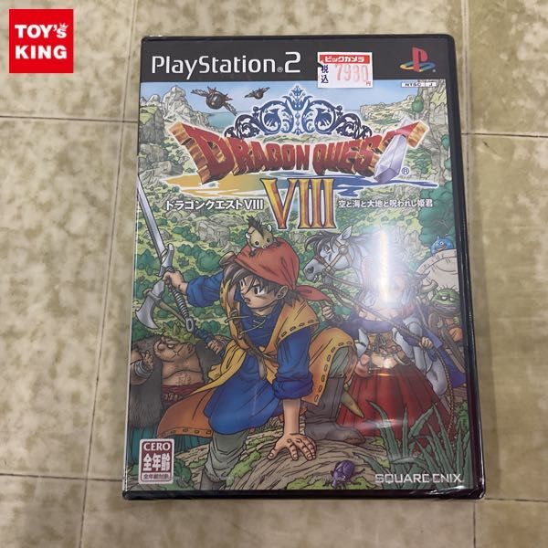 【未使用に近い】1円〜 未開封 PS2 ソフト ドラゴンクエストVIII 空と海と大地と呪われし姫君の落札情報詳細 - ヤフオク落札価格検索 オークフリー