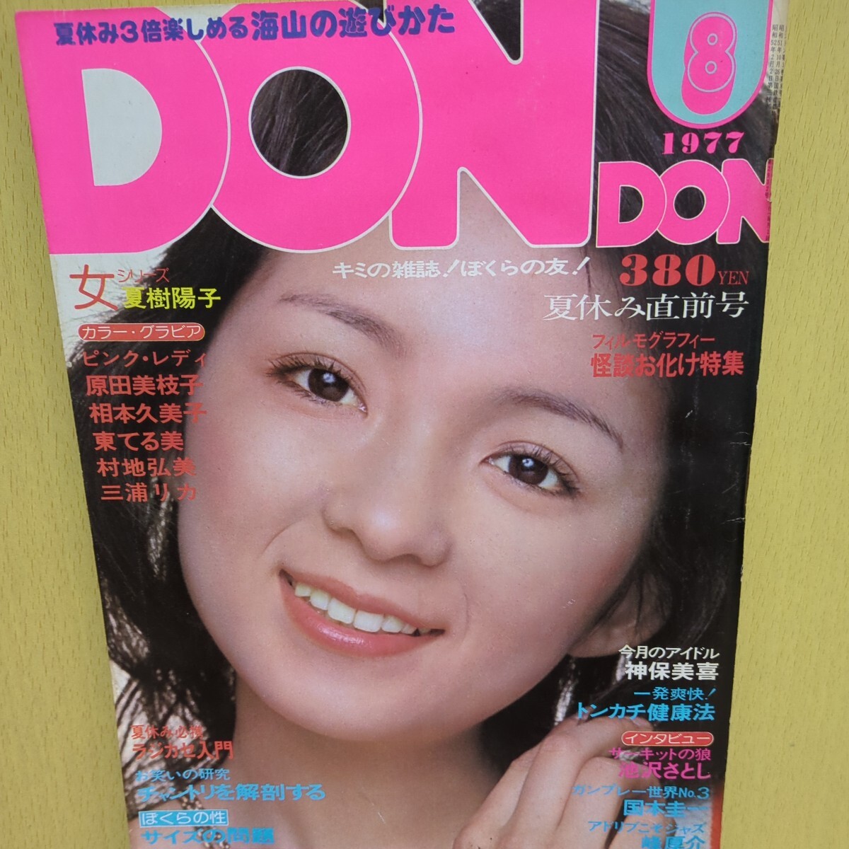 【傷や汚れあり】DONDON 1977年8月号 夏目雅子 ビキニ・ピンナップポスター有 原田美枝子ビキニ 相本久美子 夏樹陽子 水木しげる・秘密のメガネ の落札情報詳細 - Yahoo ...