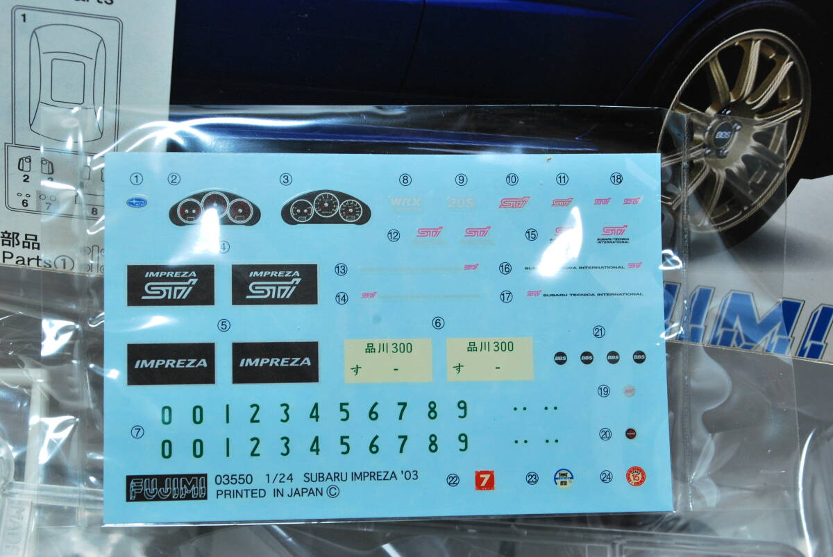 【未使用】 希少！未開封 フジミ 1/24 スバル インプレッサ WRX STI GDB 2003 V-リミテッド 涙目 の落札情報詳細 ...