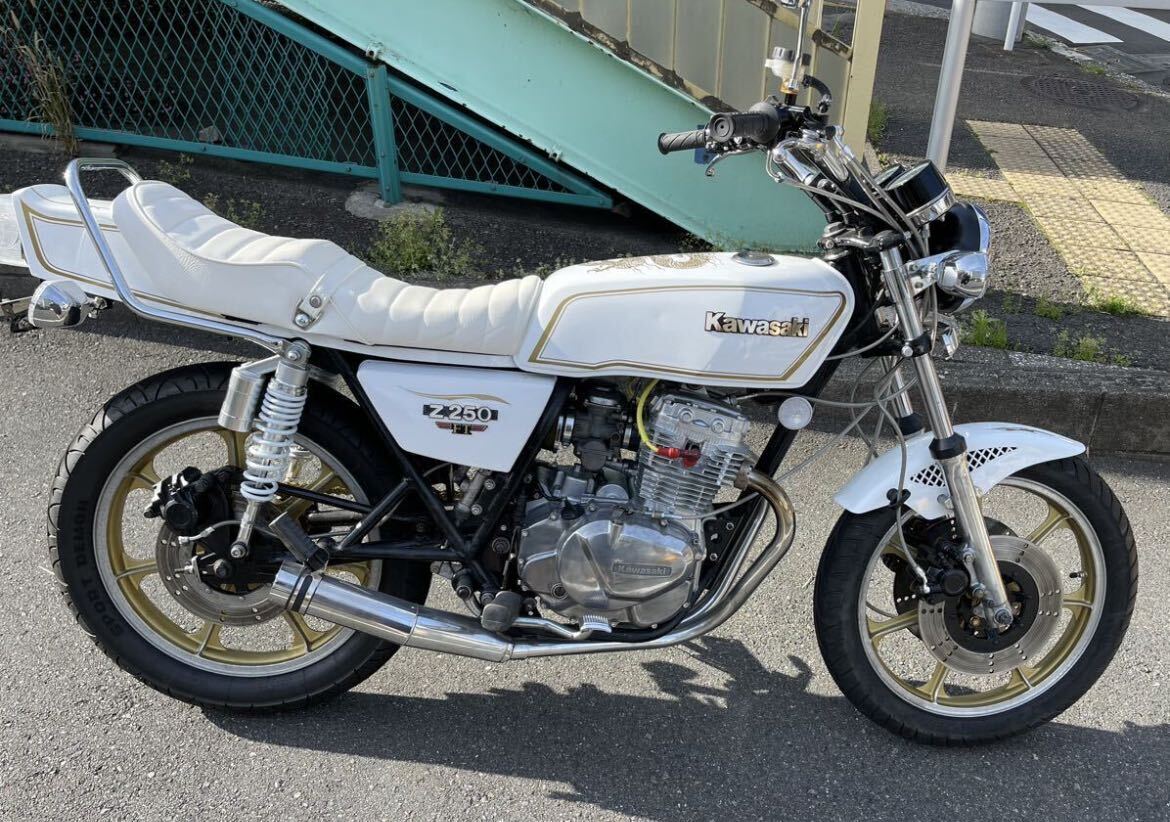 【傷や汚れあり】激吸い Z250FT 実動 自賠責 書類付き カスタム カワサキ 検）Z FT LTD GPZ CB RS GX XS FTR GB CBX SRV FW SW TR GS ...