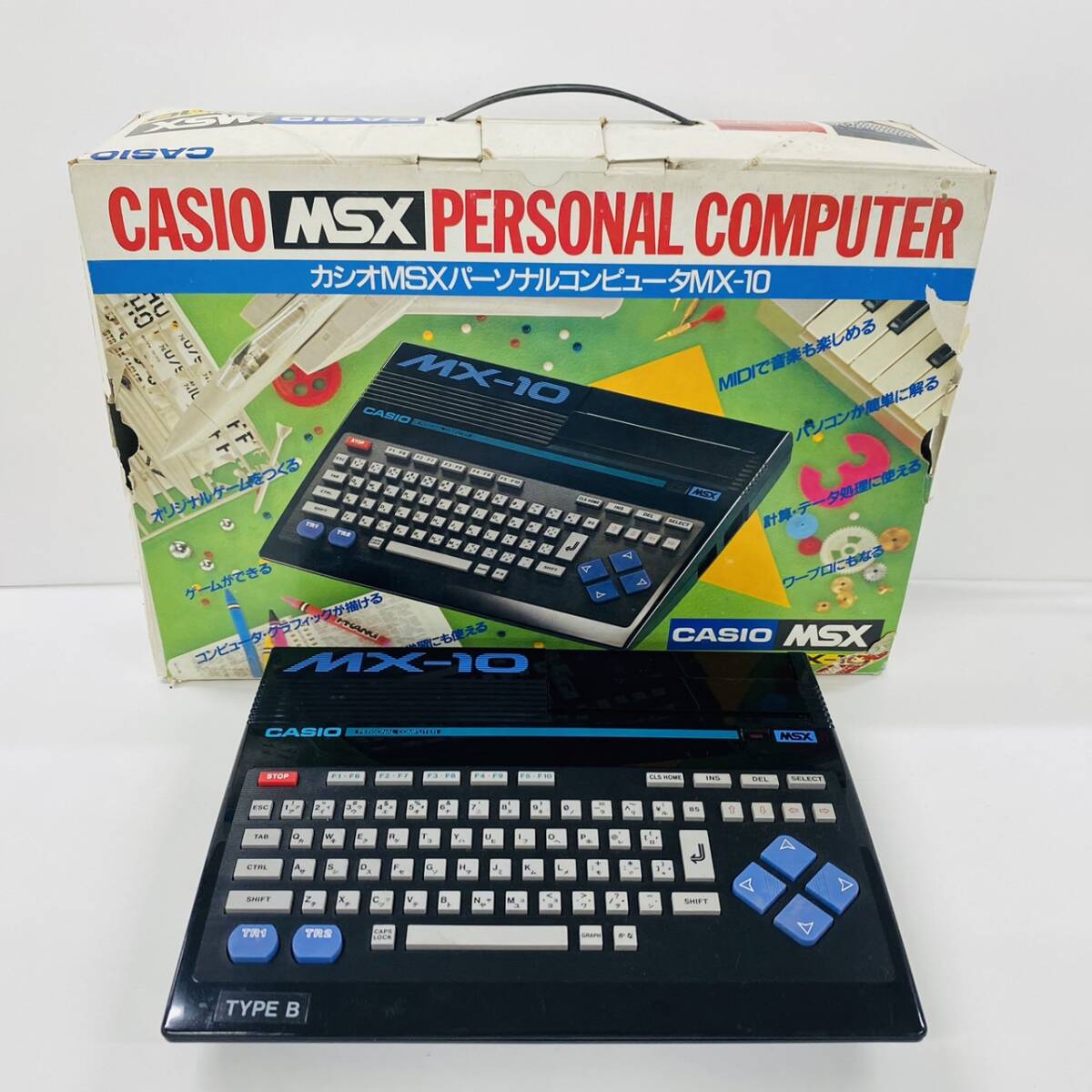 【傷や汚れあり】M233-Z13-320 CASIO カシオ MSXパーソナルコンピューター MX-10 通電確認済み ブラック パソコン ...