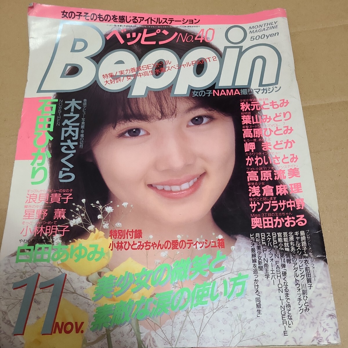 【傷や汚れあり】ベッピン Beppin 昭和62年 11月号 石田ひかり等の落札情報詳細 - ヤフオク落札価格検索 オークフリー