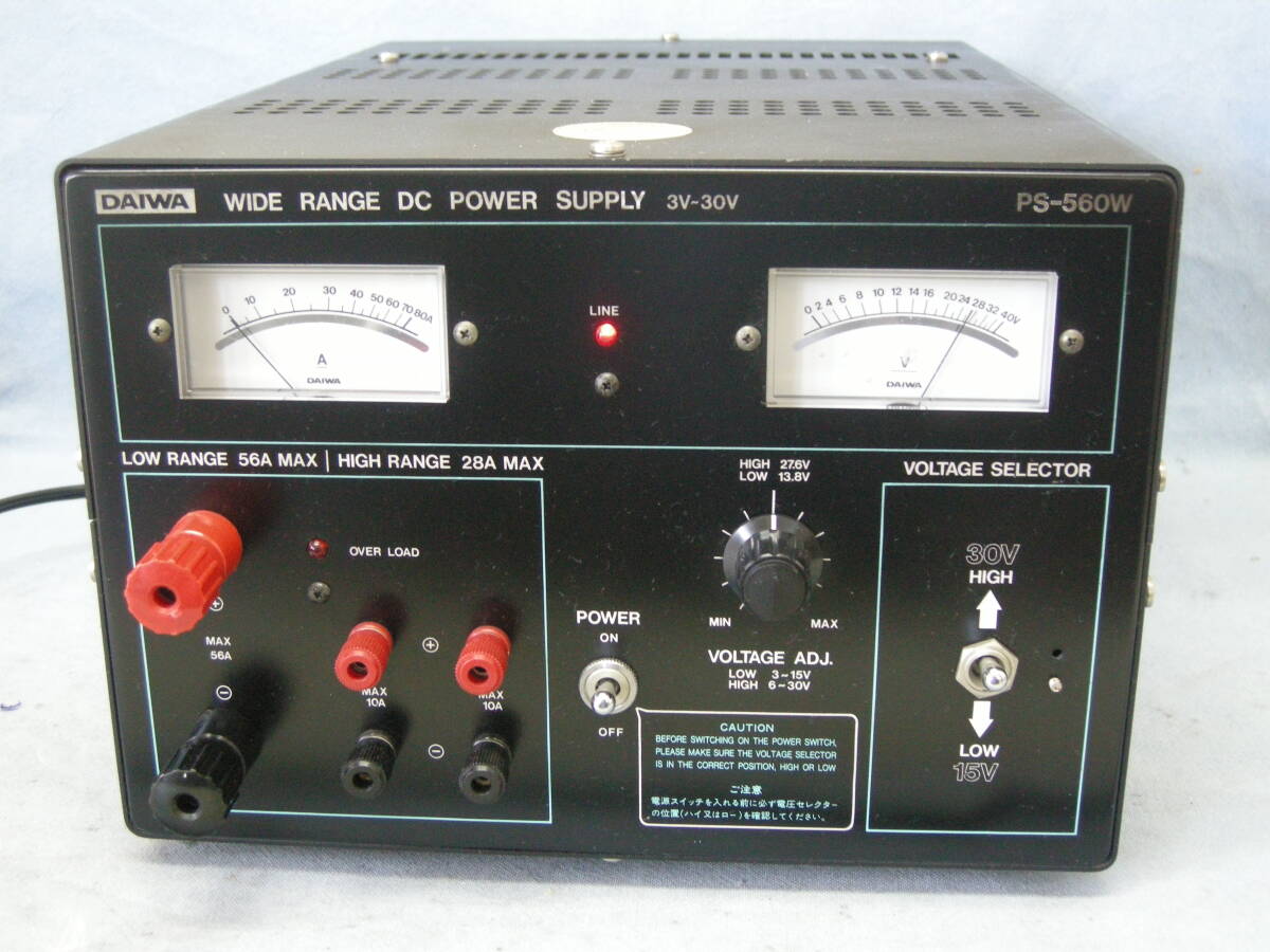 【傷や汚れあり】3～30v 電源機 ★ PS-560W DAIWA 最大56 直流安定化電源の落札情報詳細 - Yahoo!オークション落札 ...