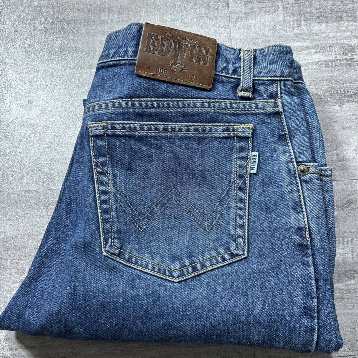 【目立った傷や汚れなし】【1スタ】色落ち 90s EDWIN エドウィン デニムパンツ ジーンズ No.408 W33 古着卸 USA古着 MIX リーバイス BOBSON LEE お探しの方 ...