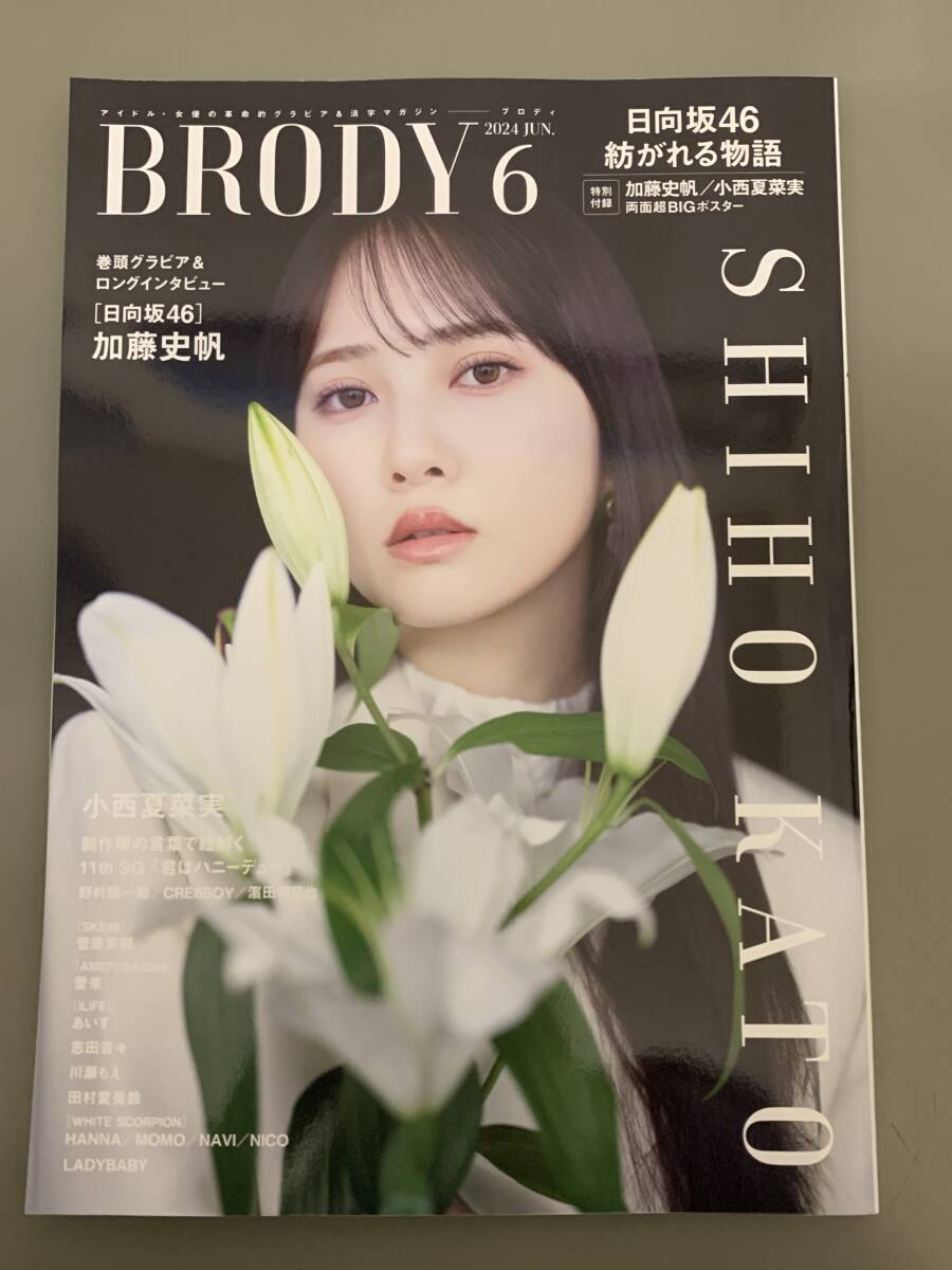 【未使用に近い】「BRODY（ブロディ）2024年6月号」ポスター付き 加藤史帆 （日向坂46）小西夏菜実 SKE48 菅原茉椰 志田音々 の落札情報詳細 - ヤフオク落札価格検索 オークフリー
