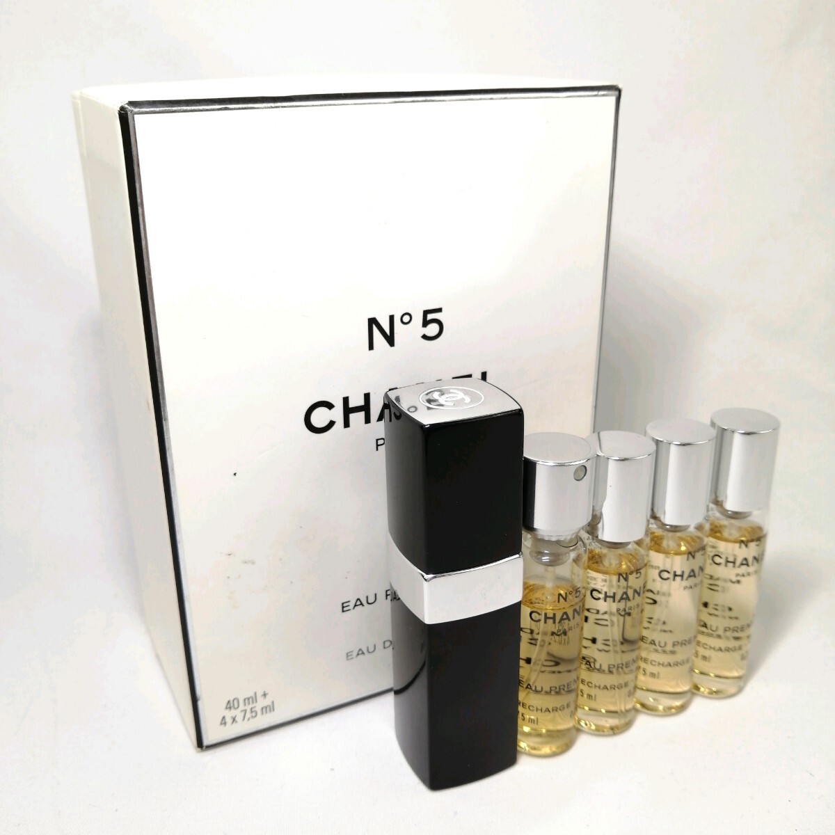 【やや傷や汚れあり】C 82 Φ 【 40ml 7.5ml×3本 】 CHANEL N°5 No5 シャネル ナンバーファイブ オープルミエール コフレ EDP オードパルファム SP 香水の ...