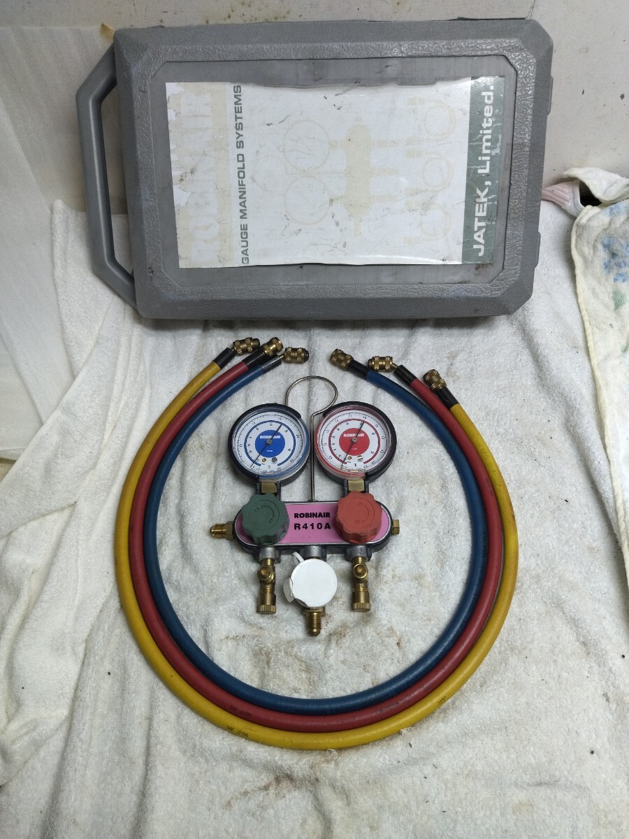 【全体的に状態が悪い】ROBINAIR/ロビネア R410A ゲージマニホールドセット 現状品の落札情報詳細 - ヤフオク落札価格検索 オークフリー
