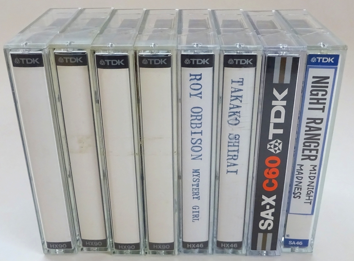 【やや傷や汚れあり】 代理出品の中古カセットテープその5 TDK SA46 + SA-X60 + HX46&90 CrO2 (High) Position Compact Cassette ...
