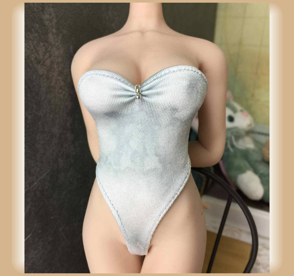 【未使用】グレイx白い色レオタード1点 TBLeagueS07/S09対応サイズ 1／6人形用 洋服の落札情報詳細 - ヤフオク落札価格検索 オークフリー