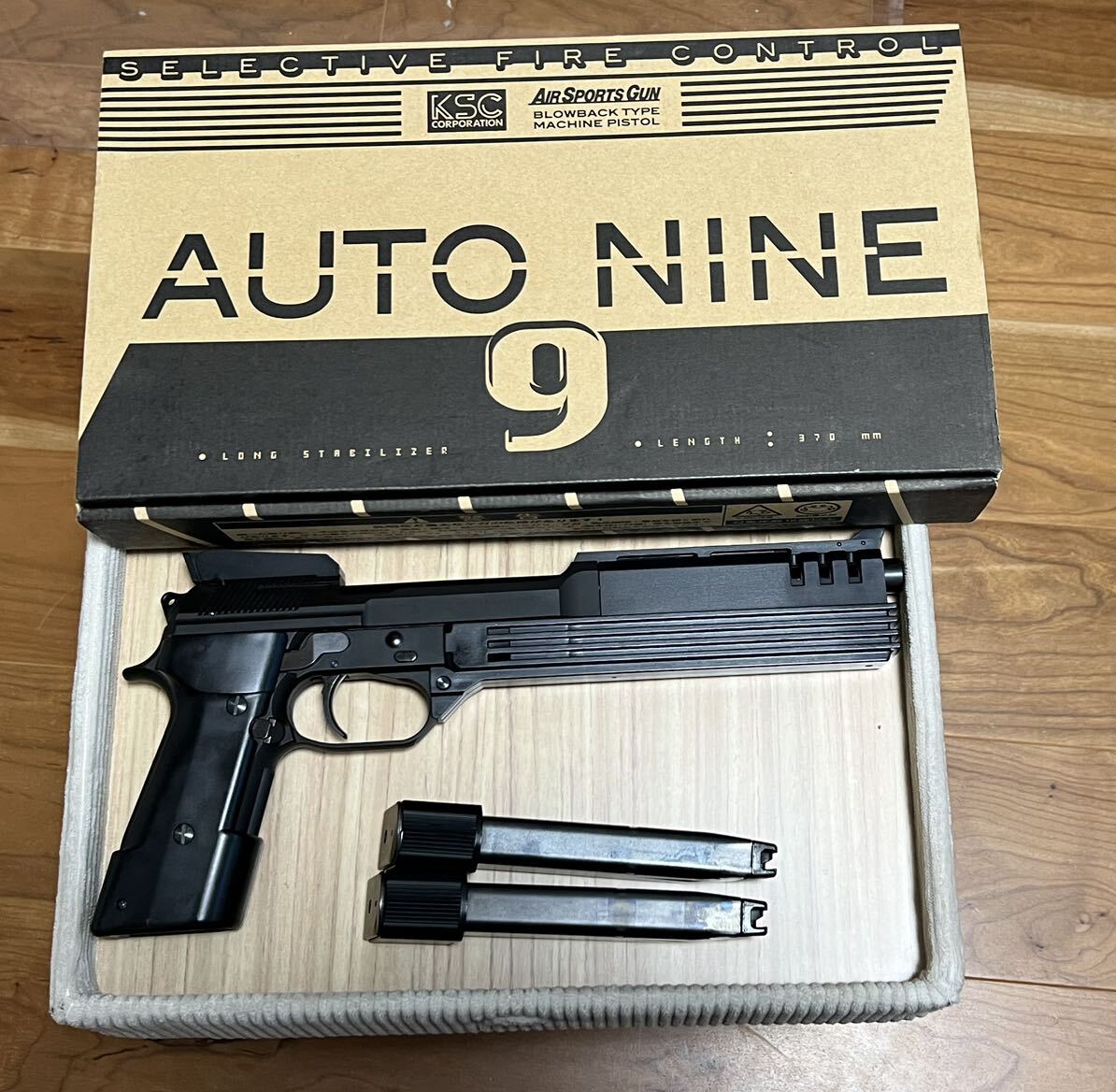 【目立った傷や汚れなし】KSC AUTO9 HW ガスガン ＆ 予備マガジン(バレル交換、3点バースト組み込み済み)の落札情報詳細 - Yahoo!オークション落札価格検索 オークフリー