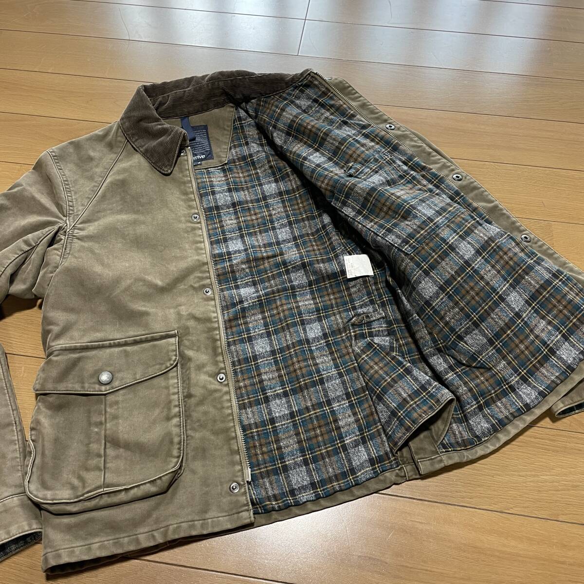 【目立った傷や汚れなし】M-1 nonnaTIVe/ノンネイティブ（日本製） サイズ 1！ コットン（裏チェック）ZIP JKT の落札情報詳細 - Yahoo!オークション落札価格検索 オークフリー