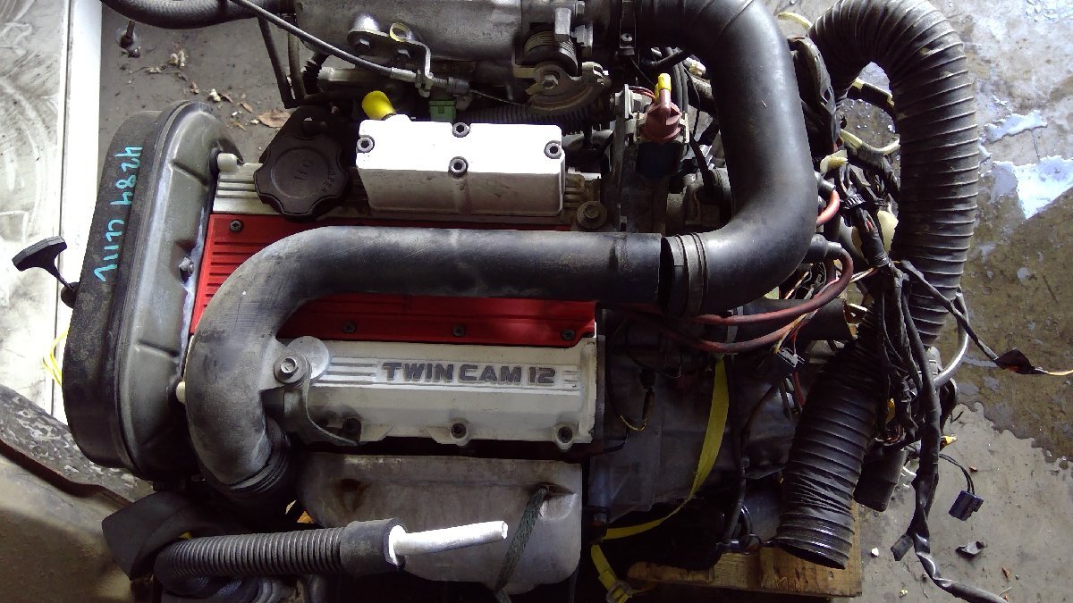 【傷や汚れあり】(S) 希少!! CL11V アルト F5B ツインカム エンジン 5MT ECU付き 走行距離 38,277km ジャンク 始動未確認 低走行 アルト ※個人宅配送不可の落札 ...