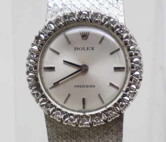 【やや傷や汚れあり】ロレックス/ROLEX/プレシジョン/PRECISION/2649/CAL.1400/ダイヤベゼル/レディース/手巻き/アンティークの落札情報詳細 - Yahoo ...