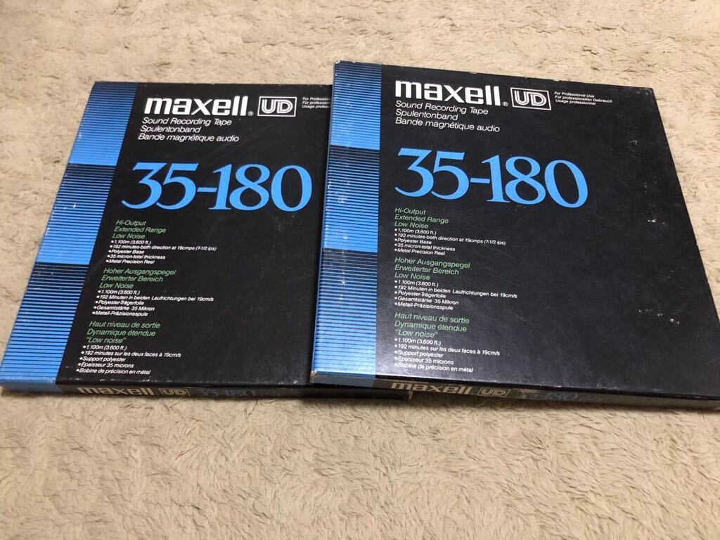 【目立った傷や汚れなし】マクセル maxell オープンリールテープ UD 35-180 2本セット②の落札情報詳細 - Yahoo ...