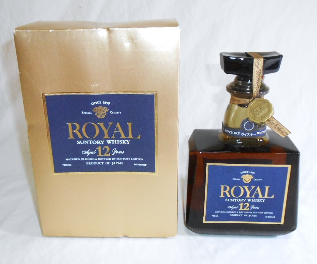 【未使用】未開栓古酒 SUNTORY ROYAL 12年 箱入 720ml 43％ サントリー ウイスキー ローヤル プレミアム の落札情報詳細 - Yahoo!オークション落札価格検索 オークフリー