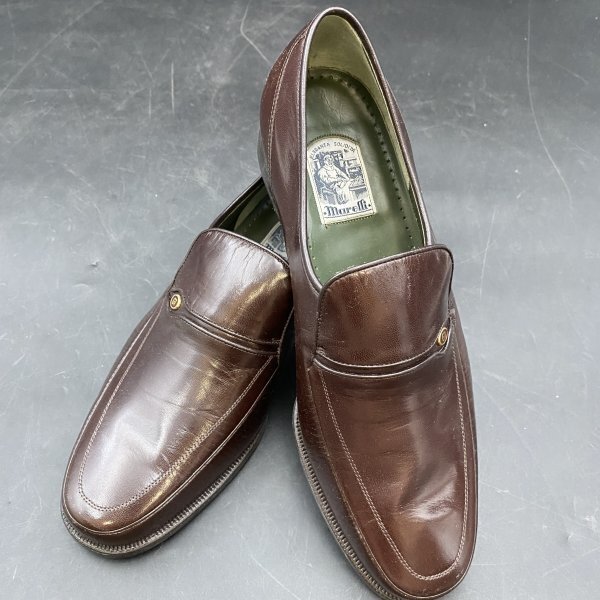 【やや傷や汚れあり】G0702Z88 美品 マレリー Marelli ローファー スリッポン ビジネスシューズ レザー ブラウン系 25 1/2 EEE 6060 ドレスシューズ の落札情報 ...