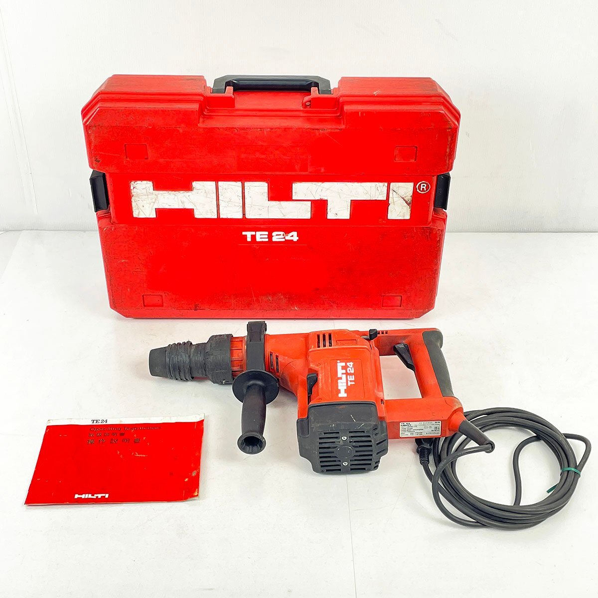 【傷や汚れあり】HILTI ヒルティ ロータリー ハンマードリル TE24 50/60Hz両用 [E089]の落札情報詳細 - Yahoo!オークション落札価格検索 オークフリー