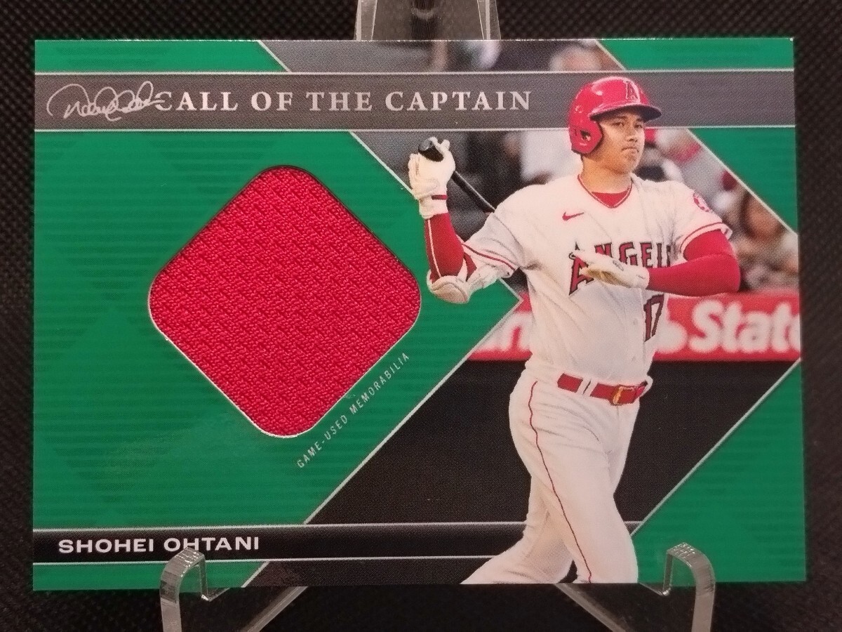 【目立った傷や汚れなし】大谷翔平 レリック 75枚限定 緑 【2022 TOPPS X DEREK JETER: CALL OF THE CAPTAIN #28 SHOHEI OHTANI ...