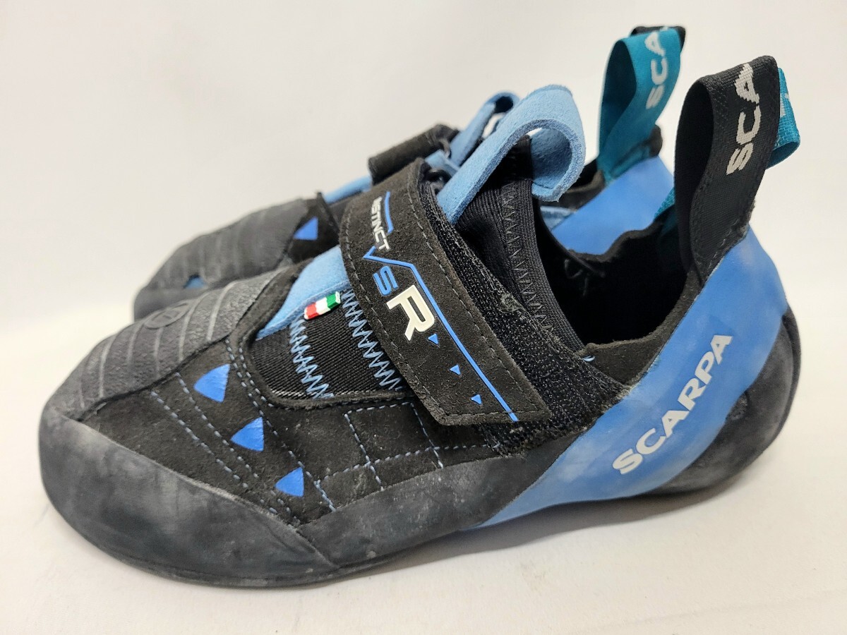 【目立った傷や汚れなし】状態良し SCARPA INSTINCT VSR EU40.5 US7 2/3 イタリア製 スカルパ インスティンクトVSR クライミングシューズ ボルダリングシューズ ...