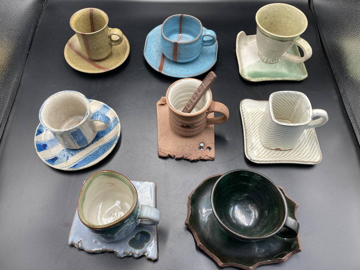 【目立った傷や汚れなし】まとめ売り ティーセット 珈琲セット ティーカップ コーヒーカップ 8客 中古 美品 お洒落 陶器 陶千房 峰 等 ＊A1484-1＊の落札情報詳細 - Yahoo ...