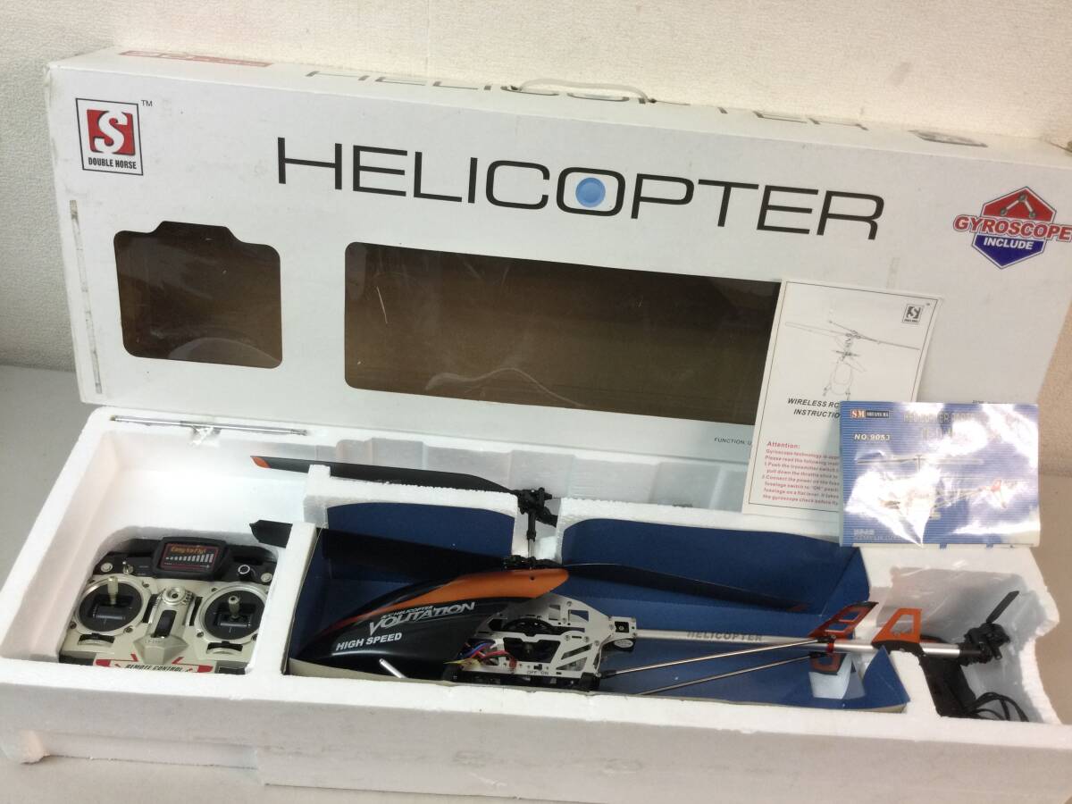 【傷や汚れあり】DOUBLE HORSE ラジコン RC ヘリコプター HELICOPTER 9053 / GYROSCOPE INCLUDE ...