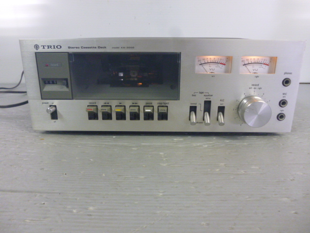 【傷や汚れあり】890984 TRIO トリオ KX-3000 ステレオカセットデッキの落札情報詳細 - Yahoo!オークション落札価格検索 オークフリー