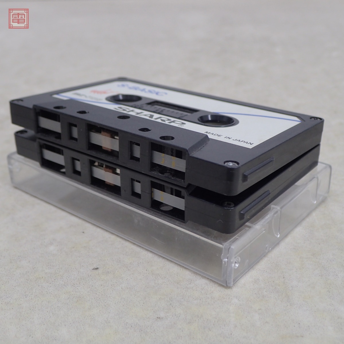 【やや傷や汚れあり】※ソフトのみ MZ-700 テープ Hu-BASIC APPLICATIONS/S-BASIC APPLICATIONS SHARP シャープ まとめて 2本セット 音声 ...