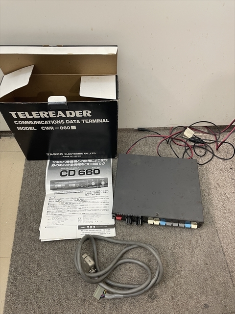 【目立った傷や汚れなし】伊887 TASCO TELEREADER CWR-860 CW/RTTY解読器 現状品の落札情報詳細 - Yahoo ...
