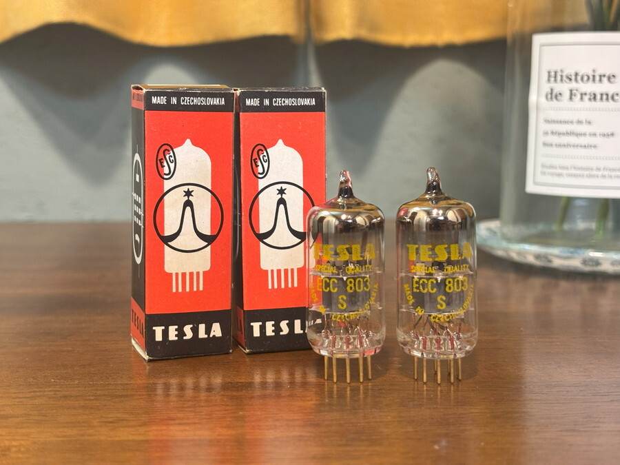 【未使用に近い】TESLA ECC803S 2本セット！未使用品！同一ロット！金足！NOS！美品！希少！ その② Marantz7 ...