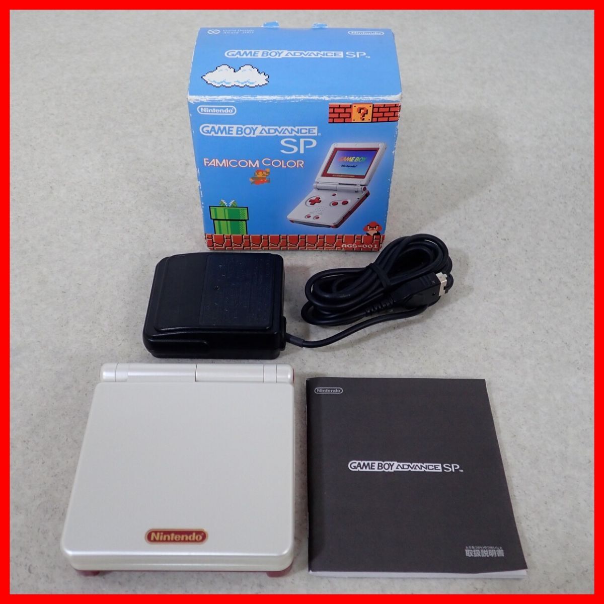 【傷や汚れあり】動作品 GBASP ゲームボーイアドバンスSP 本体 AGS-001 ファミコンカラー 箱説付 Nintendo 任天堂【10の落札情報詳細 - Yahoo!オークション落札 ...