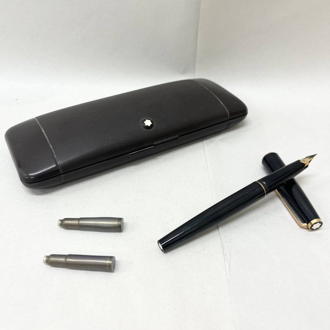 【傷や汚れあり】【UAK1767SY】1円～【MONT BRANC】万年筆 ペン先14金 14K 585 黒 ゴールド 筆記具 モンブラン 文房具 コレクション ※筆記未確認の落札情報詳細 ...