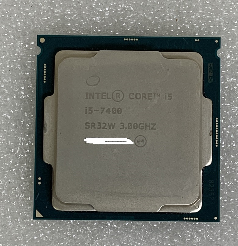 【やや傷や汚れあり】CPU インテル Core i5-7400 3.00GHz SR32W LGA1151 i5第7世代 プロセッサー Intel Core i5 7400 i5 7th ...