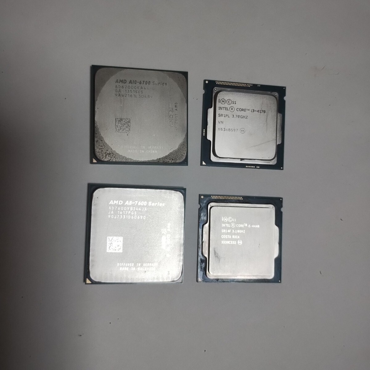 【傷や汚れあり】Intel AMD CPUセット 各2個づつ計4個 ジャンク扱いの落札情報詳細 - Yahoo!オークション落札価格検索 オークフリー