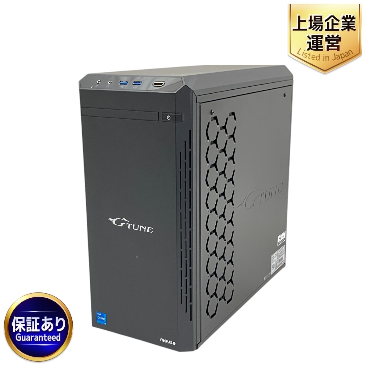 【やや傷や汚れあり】Mouse Computer G-TUNE DGI5G60B7ACC デスクトップ PC 16GB SSD 500GB GeForce RTX 4060 Core i5 ...