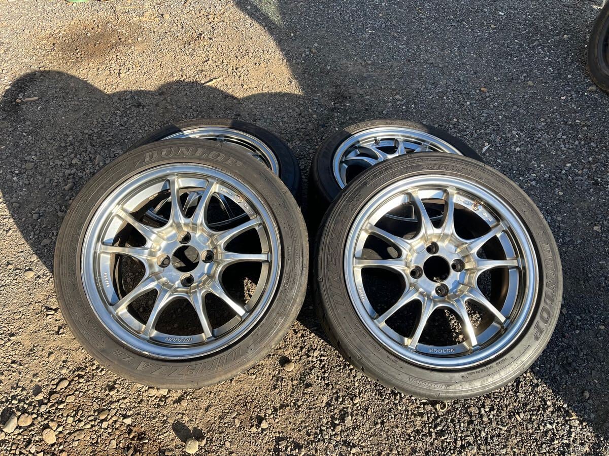 【傷や汚れあり】希少 東京車輪 modern 16インチ 7J +40 4h PCD100 無限 MF10L フェイクリム EG6 DC2 EK4 EK9 USDM JDM シビック ...