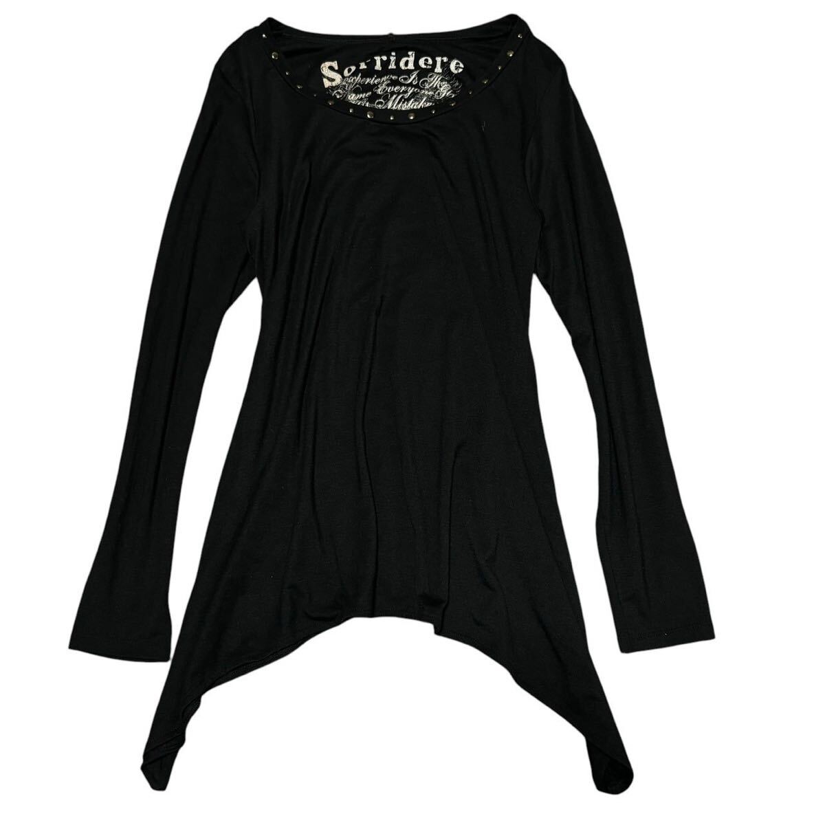 【目立った傷や汚れなし】00s Japanese label studs design flare long sleeve tee ifsixwasnine 14th addiction ...