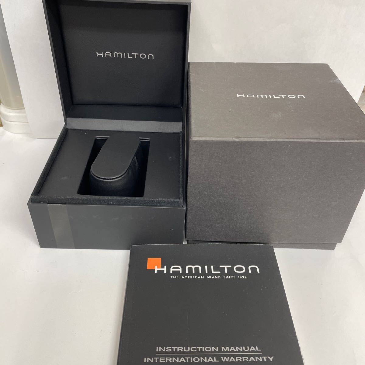 【目立った傷や汚れなし】ハミルトン HAMILTON ウォッチケース 空箱 ボックス BOX 時計ケース 説明書 ③の落札情報詳細 ...