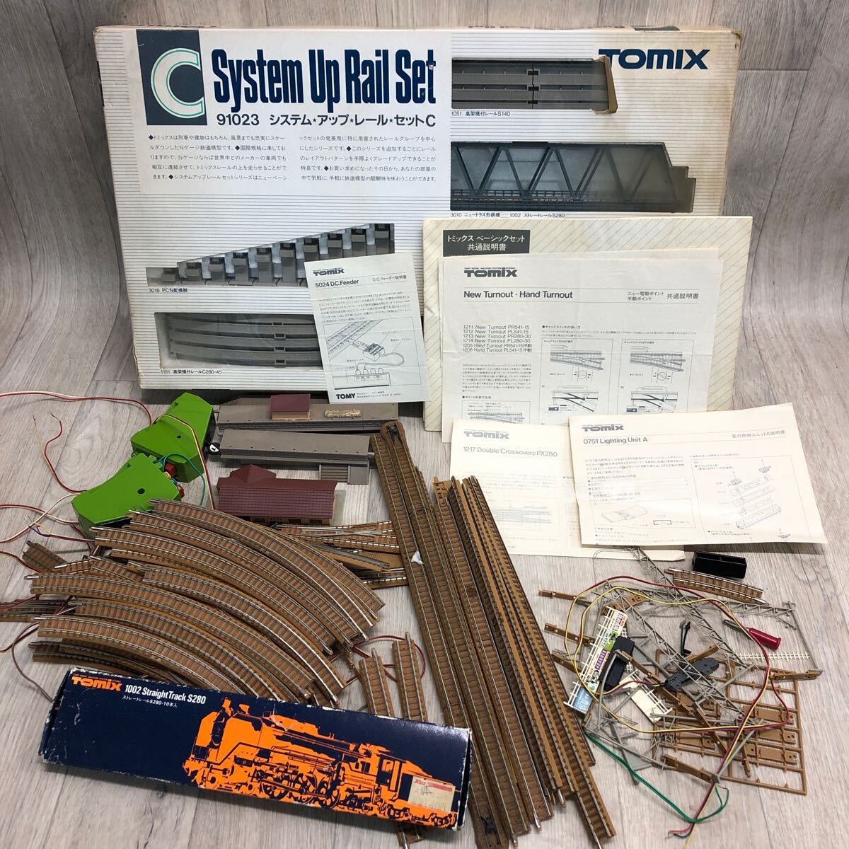 【やや傷や汚れあり】SIS-241214-1 まとめ TOMIX TOMY 91023 システム・アップ・レール・セットC ストレートレール ...