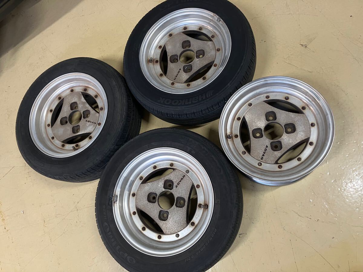 【傷や汚れあり】ADVAN アドバン A3A 14インチ 6J PCD114.3 オフセット不明 ハチロクレビンから取り外しの落札情報詳細 - Yahoo!オークション落札価格検索 オークフリー