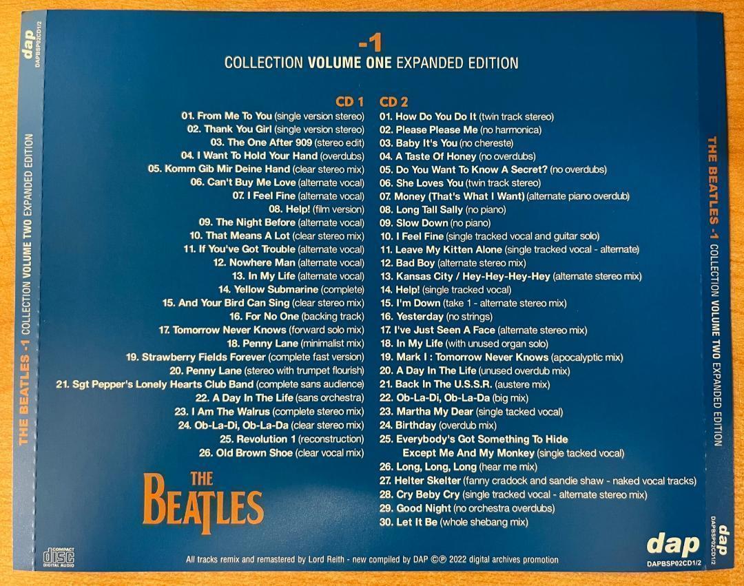 【未使用】BEATLES / - 1 COLLECTION VOLUME ONE & TWO (2CD+2CD)の落札情報詳細 - Yahoo ...