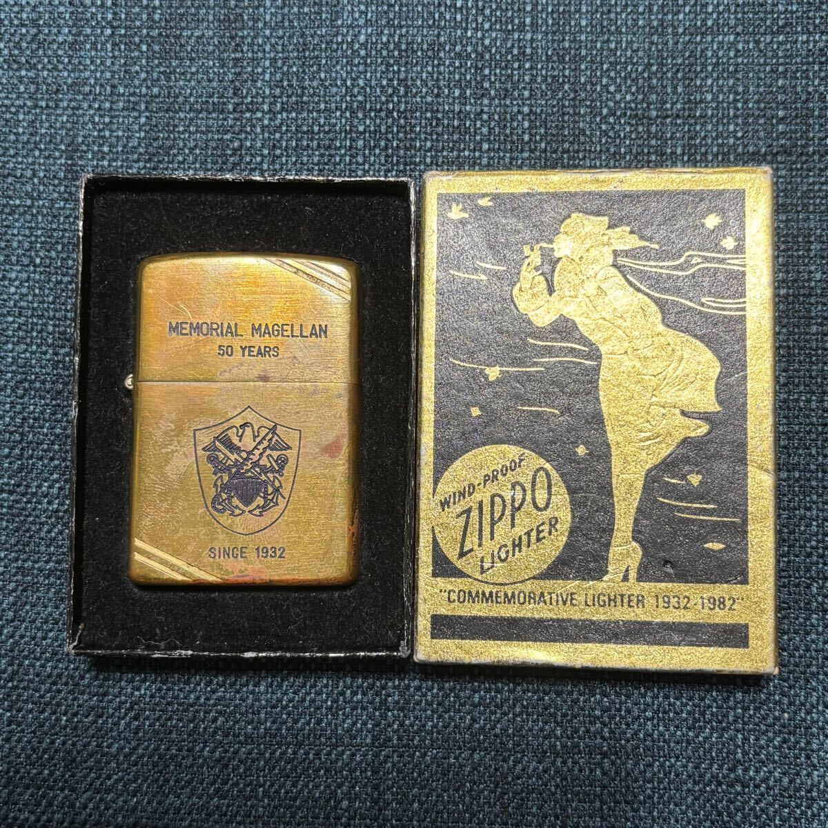 【傷や汚れあり】MEMORIAL MAGELLAN 50 YEARS SOLID BRASS ZIPPO 1982年製の落札情報詳細 - Yahoo!オークション落札価格検索 オークフリー