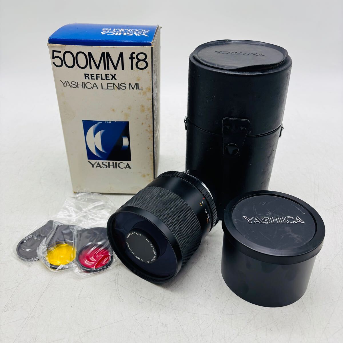 【全体的に状態が悪い】【1円スタート】YASHICA ヤシカ LENS ML REFLEX 500mm F8 Y/Cマウント 望遠単焦点レンズ ミラーレンズ MFレンズ MF一眼レフ用 現状 ...
