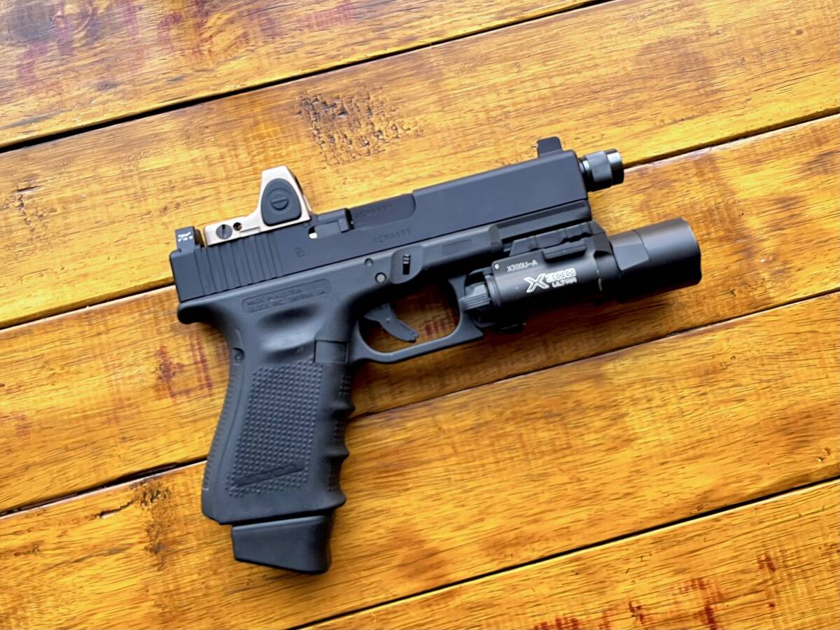 【目立った傷や汚れなし】希少 美品 NOVA マルイ MK27 Mod2 カスタム G19 Gen4 MOS G17 G18 G22 G26 G42 G45 SAI FI TTI Glock ...