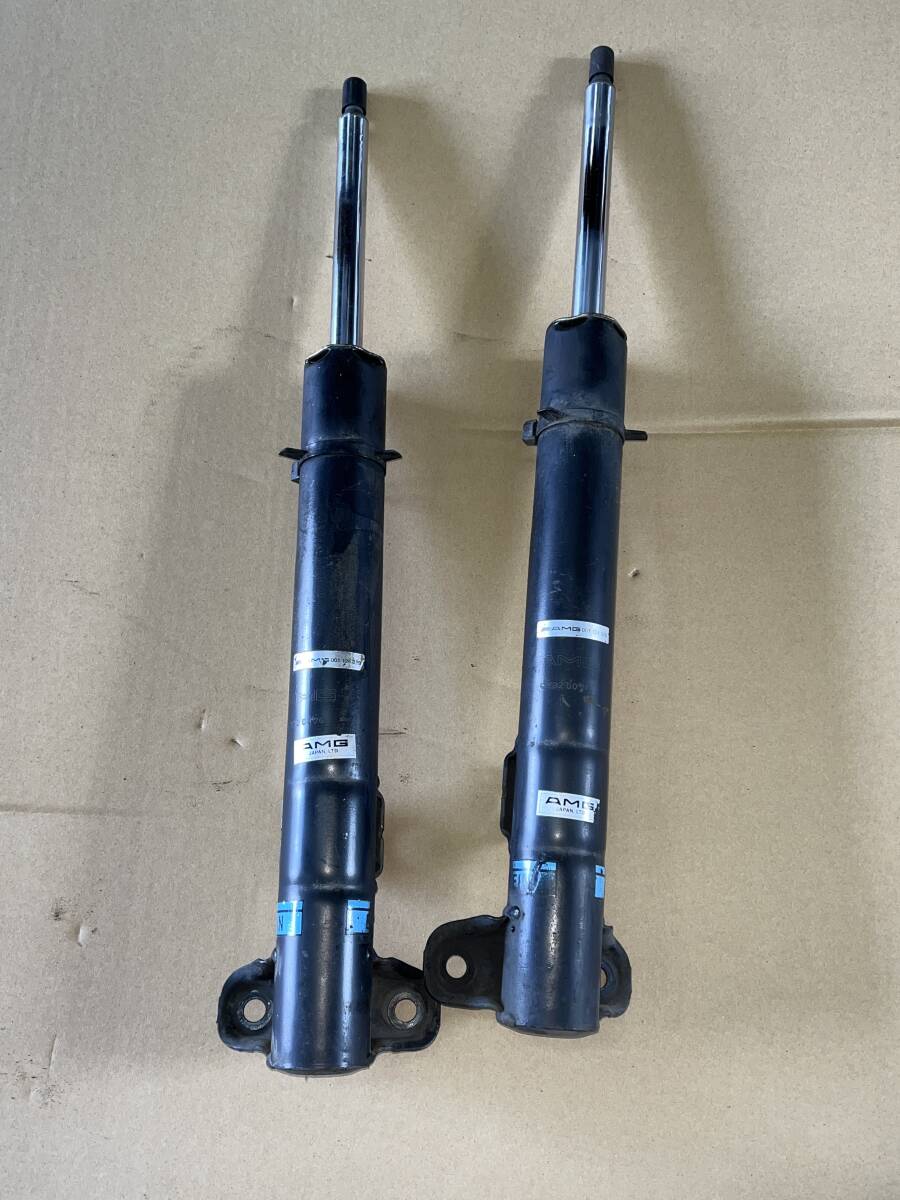 【傷や汚れあり】W124 メルセデスベンツ 本物AMG フロントショック左右セット ビルシュタイン E500 E400 E320 E300 E280 E220 中古品 オーバーホールベースの ...
