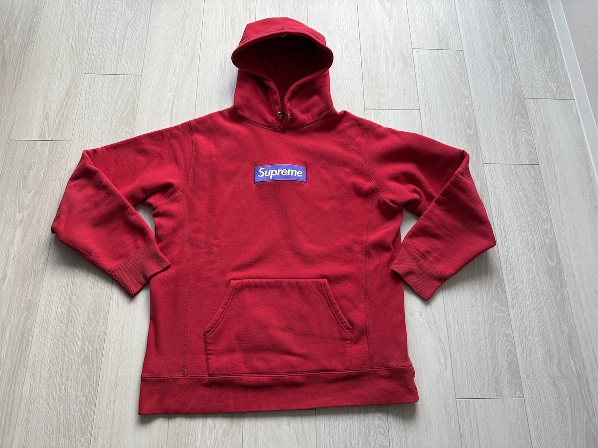 【目立った傷や汚れなし】Supreme Box Logo Hooded Sweatshirt Red シュプリーム ボックスロゴ スエットシャツ パーカー レッド 17FW Mサイズの落札情報 ...
