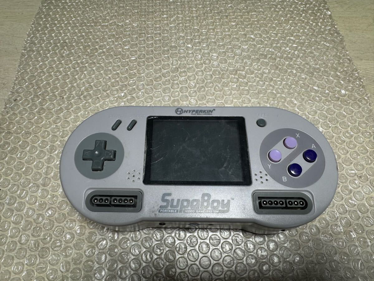 【やや傷や汚れあり】動作品 SFC スーファミ スパボーイ 本体 SupaBoy SFC PORTABLE VIDEO GAME SYSTEM 互換機 ハイパーキン HYPERKIN 箱付 ...