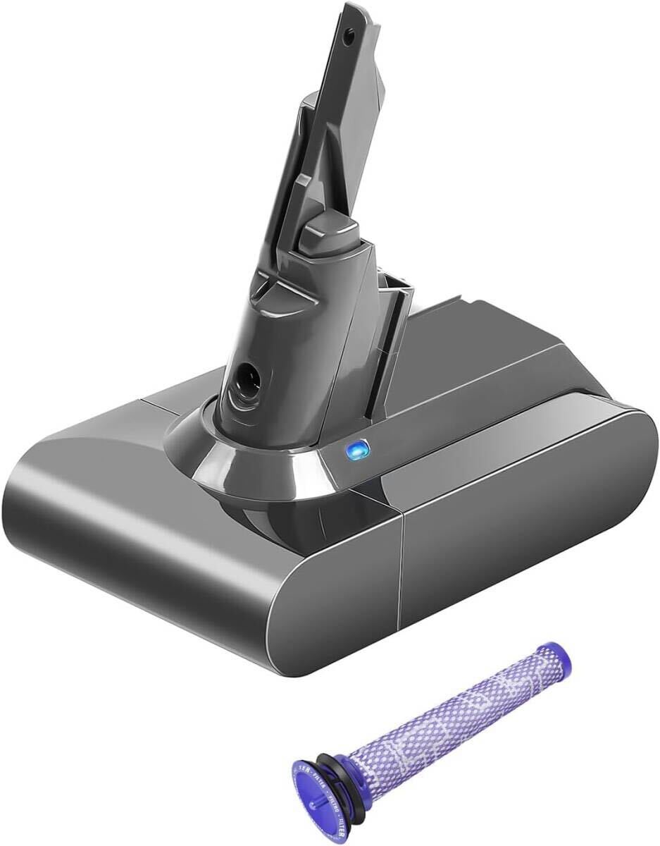 【未使用】ダイソン V7 バッテリー 4000mAh Sv11 HH11 V7Fluffy V7Extra V7Tigger V7Mattres V7Motorhead フイルター付き 返品 ...