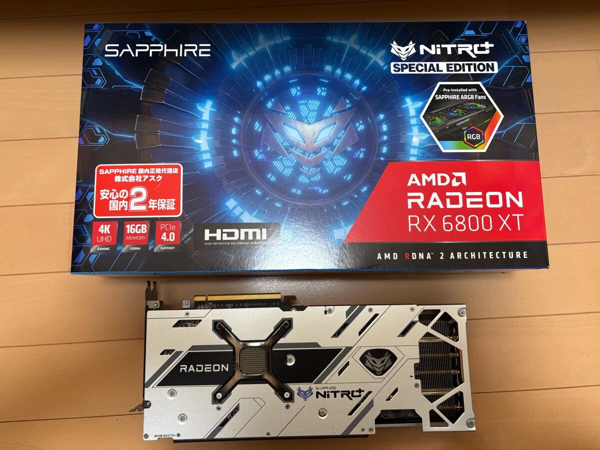 【目立った傷や汚れなし】Sapphire 11304-01-20G Nitro+ AMD Radeon RX 6800 XT SE PCIe ...